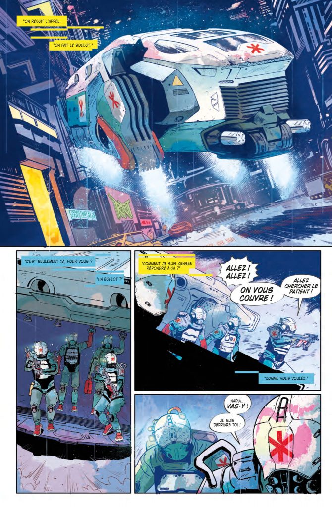Extrait du comics Cyberpunk 2077 : Trauma Team (Panini Comics ...