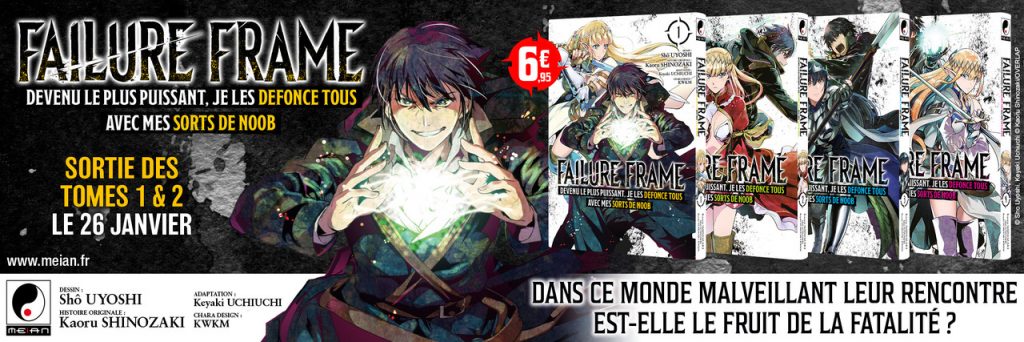 Le manga Failure Frame aux éditions Meian - Breakforbuzz